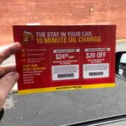 5 minute oil change coupon store