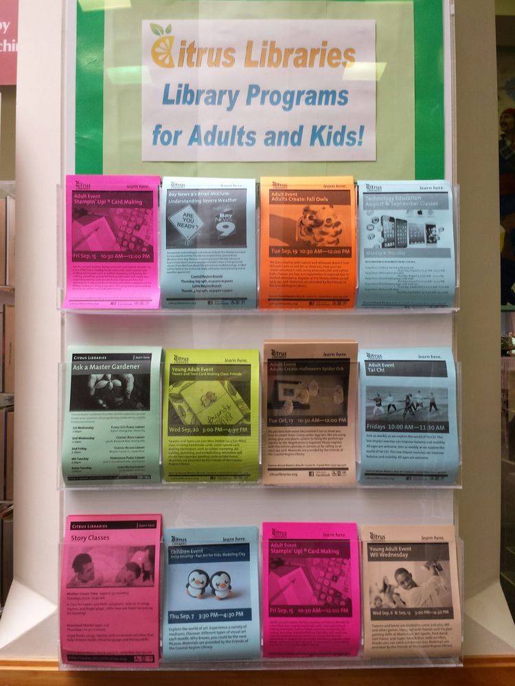 COASTAL REGION LIBRARY - Updated July 2025 - 8619 W Crystal St, Crystal ...