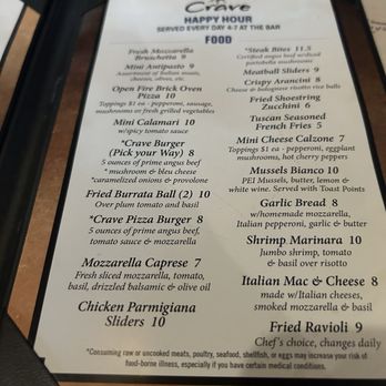 CRAVE ITALIAN OVEN & BAR - Updated September 2024 - 370 Photos & 635 ...