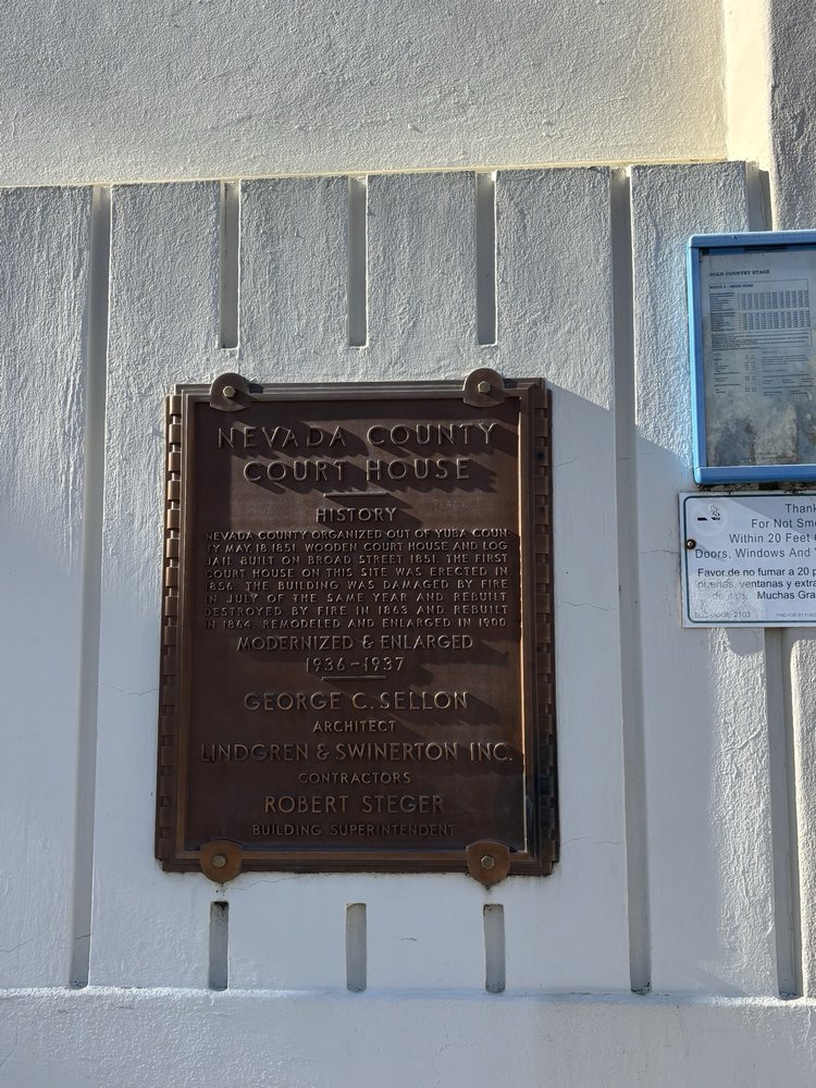 NEVADA COUNTY COURTHOUSE - Updated March 2025 - 201 Church St, Nevada ...
