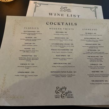 EIGHTY EIGHTS COFFEE & COCKTAILS - Updated December 2025 - 65 Photos ...