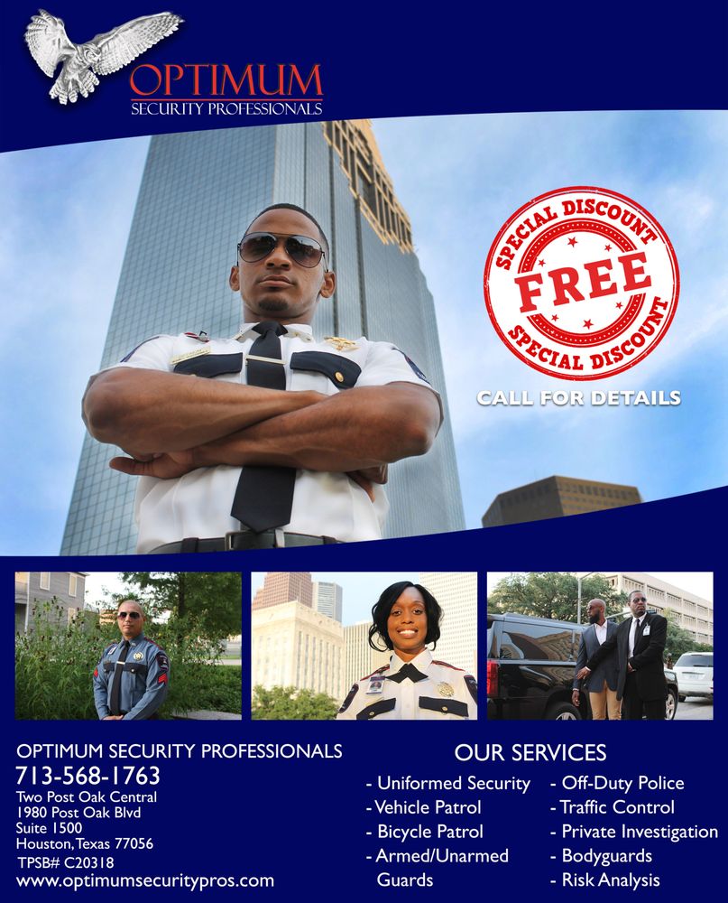 OPTIMUM SECURITY PROFESSIONALS - Updated September 2025 - 1980 Post Oak ...