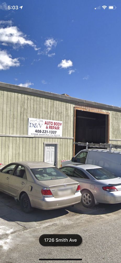 D&V AUTO BODY AND REPAIR - 1726 Smith Ave, San Jose, California - Auto ...