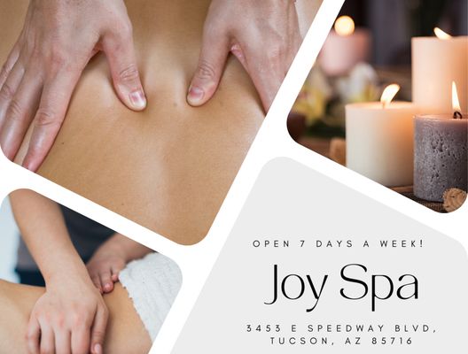 JOY SPA - Updated October 2025 - 19 Photos - 3453 E Speedway Blvd, Tucson, Arizona - Massage - Yelp