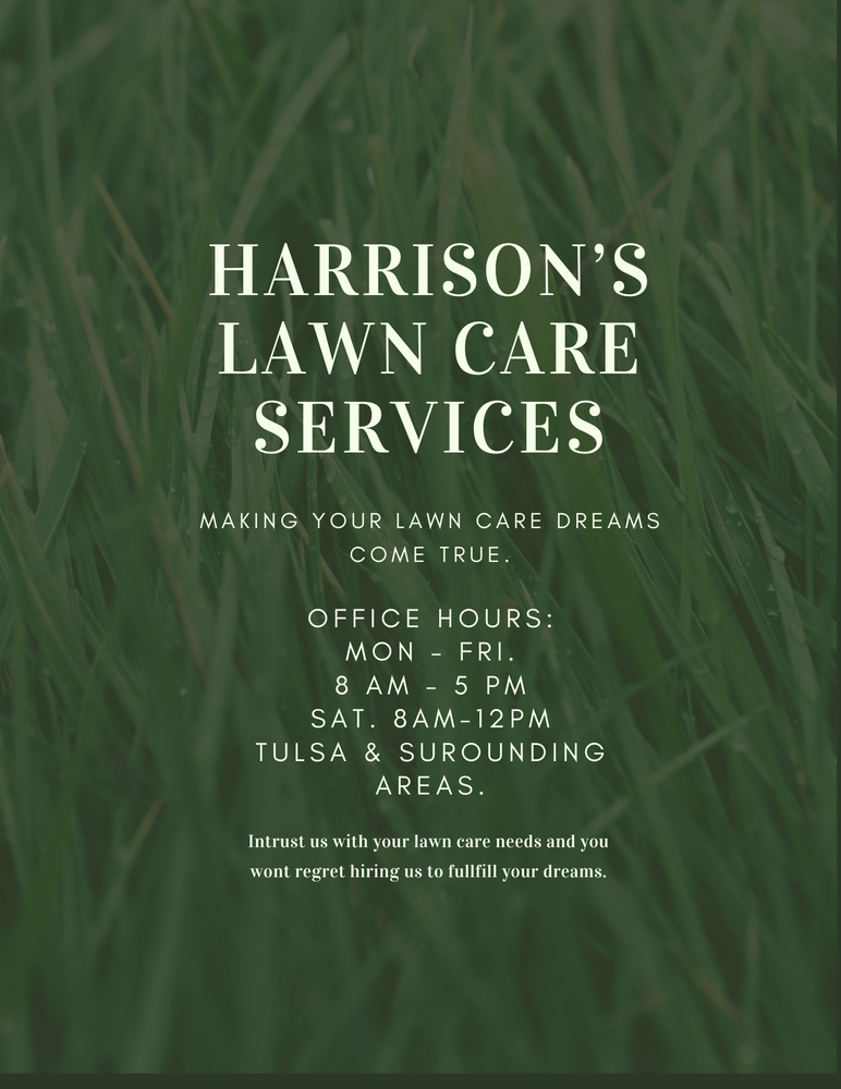 HARRISON’S LAWN SERVICE - Updated May 2024 - Request a Quote - Tulsa, Oklahoma - Lawn Services ...