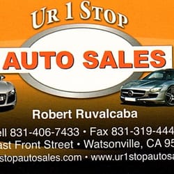 UR 1 STOP AUTO SALES - 44 East Front St, Watsonville, California - Car ...