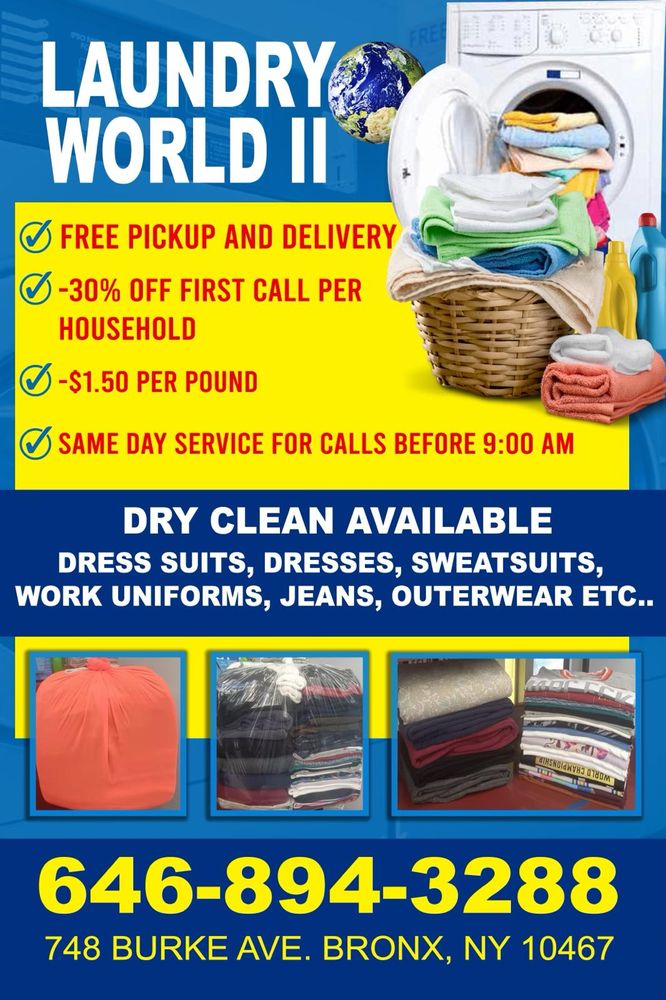 LAUNDRY WORLD - Updated March 2025 - 748 Burke Ave, New York, New York ...
