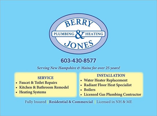 BERRY & JONES PLUMBING AND HEATING - Updated December 2025 - 17 Berry ...