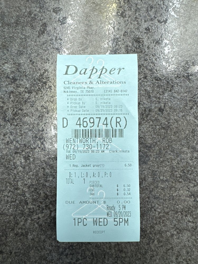 DAPPER CLEANERS AND ALTERATIONS - Updated August 2025 - 34 Reviews ...