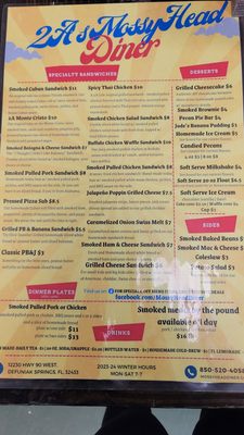 2A’S MOSSY HEAD DINER - Updated October 2025 - 12230 US-90, DeFuniak ...