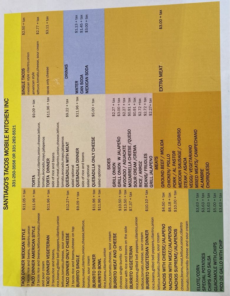 SANTIAGO’S TACOS MOBILE KITCHEN - Updated October 2025 - 13 Reviews ...