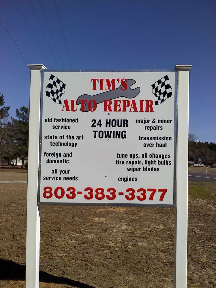 TIMS AUTO REPAIR - 6673 Hwy 70, Blackville, SC - Yelp