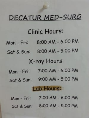 DECATUR MED-SURG CLINIC - Updated June 2026 - 2828 Hwy 31 S, Decatur ...
