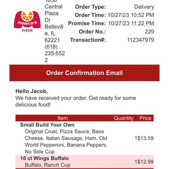 MARCO’S PIZZA - Updated March 2026 - 1838 Central Plaza Dr, Belleville ...