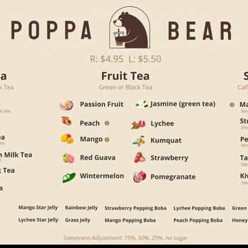POPPA BEAR BOBA - Updated July 2024 - 28 Photos & 26 Reviews - 4716 W ...