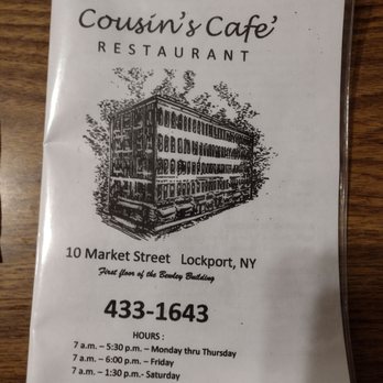 COUSINS CAFE - Updated July 2025 - 20 Market St, Lockport, New York ...