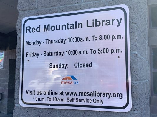 MESA PUBLIC LIBRARY - RED MOUNTAIN BRANCH - Updated December 2025 - 40 ...