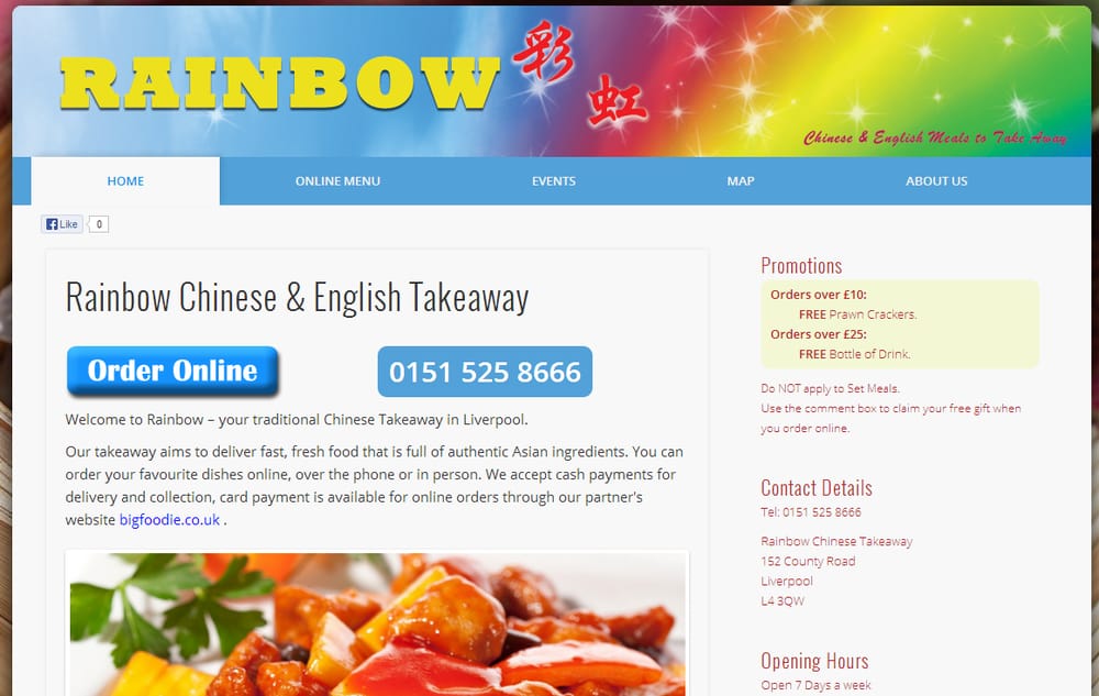 RAINBOW CHINESE & ENGLISH TAKEAWAY - Updated November 2024 - 152 County ...