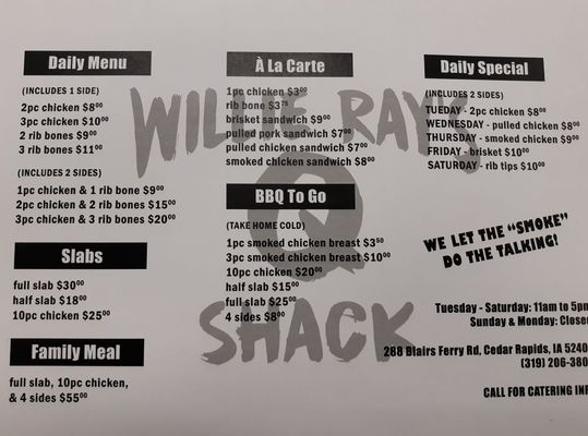 WILLIE RAYS Q SHACK - Updated August 2025 - 24 Reviews - 288 Blairs ...