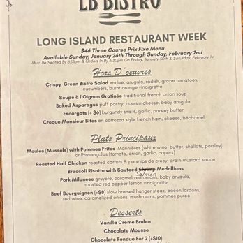 LB BISTRO - Updated January 2026 - 20 Photos & 32 Reviews - 150 East Park Ave, Long Beach, New ...