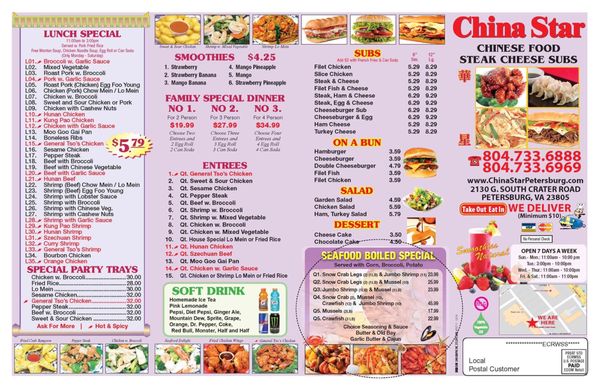 CHINA STAR - Updated October 2025 - 17 Photos & 29 Reviews - 2130 S ...