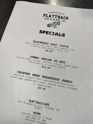 FLAT TRACK CAFE - Updated November 2024 - 12 Photos - 535 W Katella Ave ...