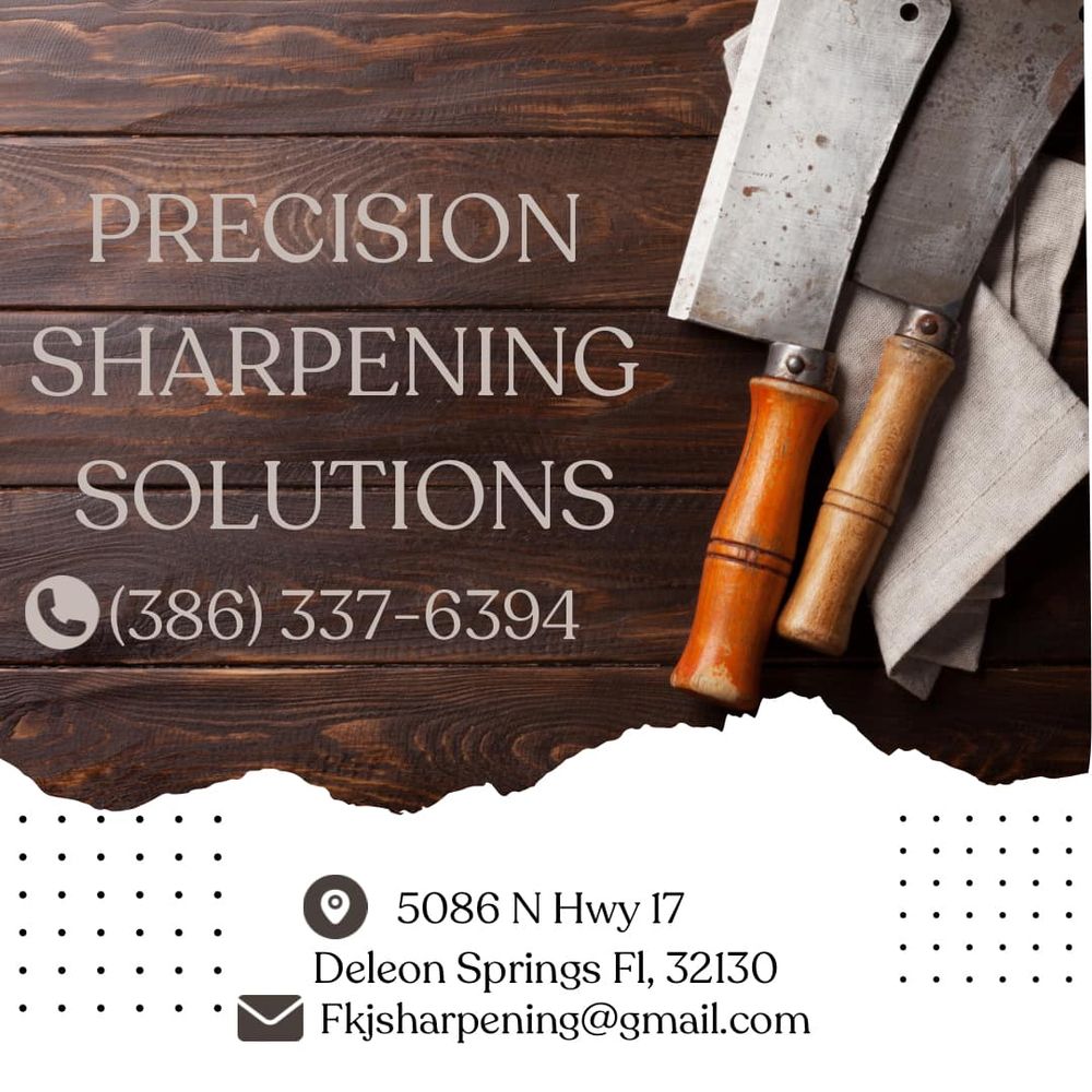 PRECISION SHARPENING SOLUTIONS - Updated October 2024 - 5088 N Hwy 17, De Leon Springs, Florida ...