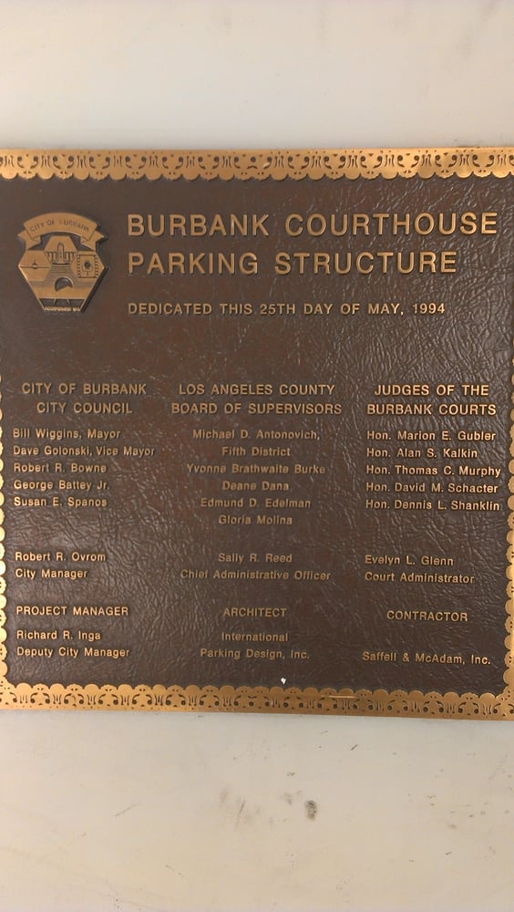BURBANK COURTHOUSE PARKING STRUCTURE - Updated July 2025 - 327 E ...