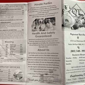 QT NAIL BAR - Updated June 2025 - 82 Photos & 49 Reviews - 2351 Len Patterson Rd, Fort Mill ...