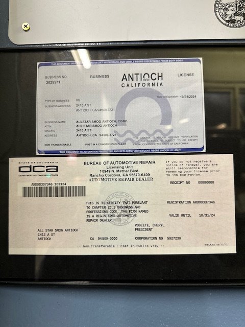 ALL STAR SMOG ANTIOCH - Request a Quote - 2413 A St, Antioch ...