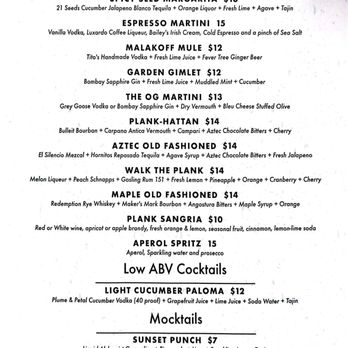 PLANK CRAFT KITCHEN & BAR - Updated November 2024 - 348 Photos & 321 ...