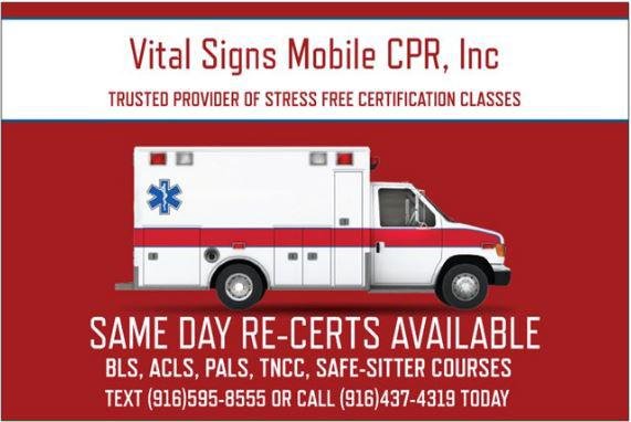 VITAL SIGNS MOBILE CPR - Updated July 2024 - 372 Florin Rd, Sacramento ...