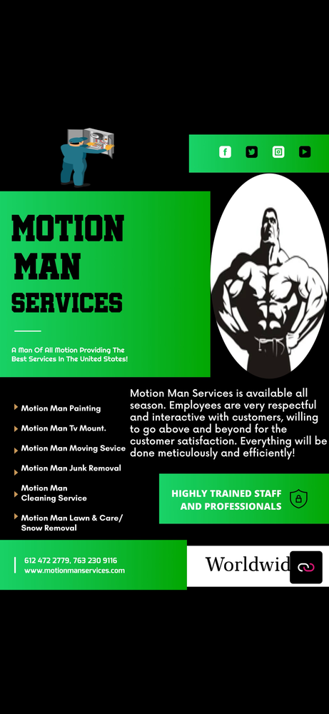 MOTION MAN SERVICES - Updated May 2026 - Blaine, Minnesota - Movers ...