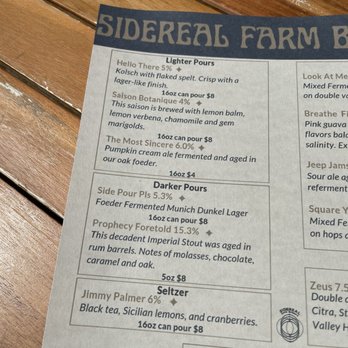 SIDEREAL FARM BREWERY - Updated October 2025 - 43 Photos & 17 Reviews ...