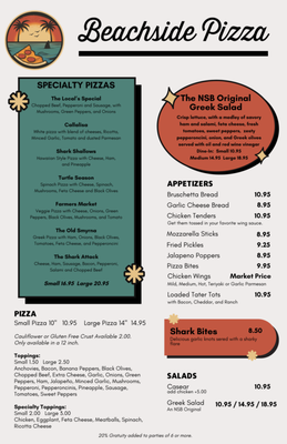 BEACHSIDE PIZZA NSB - Updated February 2025 - 19 Reviews - 3318 S ...
