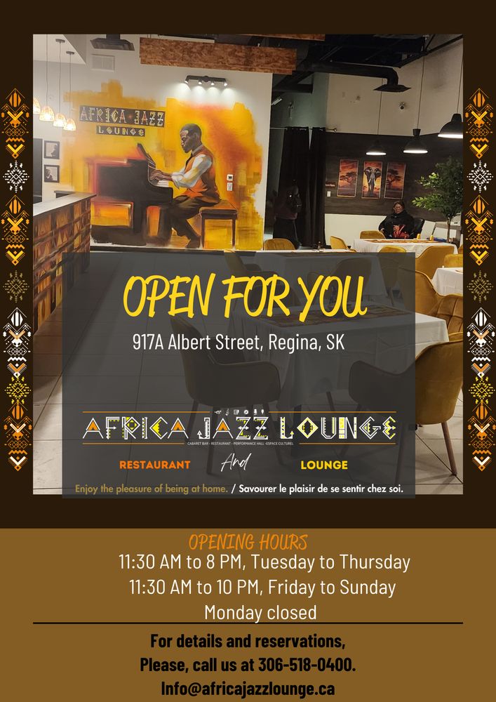 AFRICA JAZZ LOUNGE - Updated March 2024 - 917a Albert Street, Regina, Saskatchewan, Canada ...