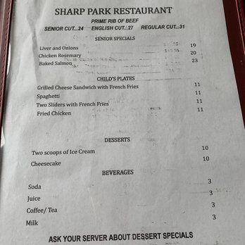 SHARP PARK RESTAURANT - Updated June 2024 - 201 Photos & 93 Reviews ...