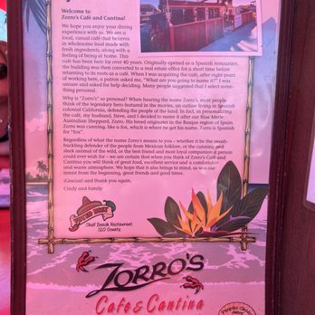 ZORRO’S CAFE & CANTINA - 1262 Photos & 1654 Reviews - 927 Shell Beach ...