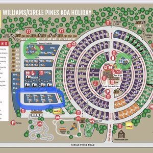 Campgrounds - WILLIAMS / EXIT 167 / CIRCLE PINES KOA - 95 Photos & 153 ...