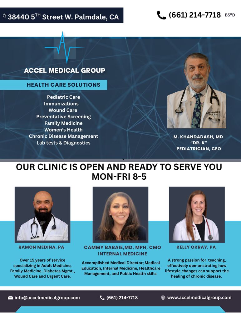 ACCEL MEDICAL GROUP - Updated September 2025 - 38440 5th St W, Palmdale ...