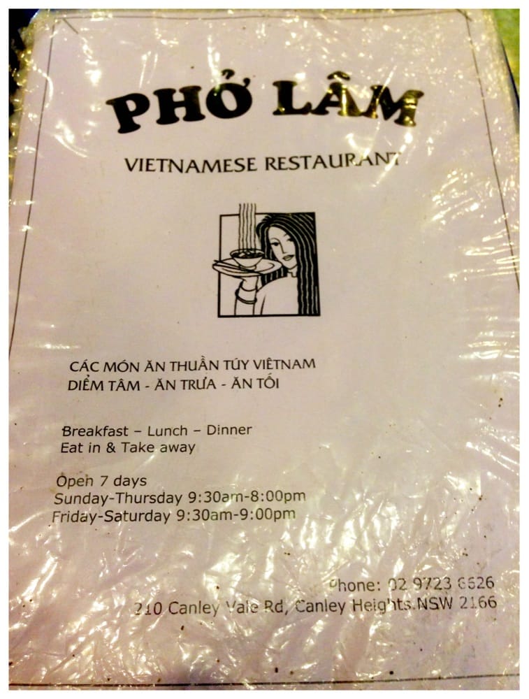PHO LAM VIETNAMESE RESTAURANT - Updated September 2024 - 210 Canley ...