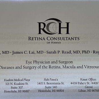 RETINA CONSULTANTS OF HAWAII - Updated May 2026 - 11 Photos - 1401 S ...