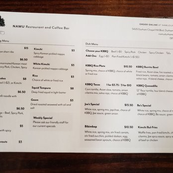 NAMU - Updated December 2024 - 1223 Photos & 852 Reviews - 5420 Durham ...
