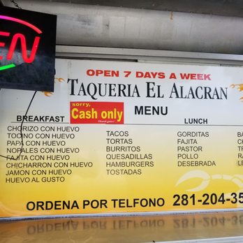TAQUERIA EL ALACRAN - Updated July 2025 - 11 Photos - 19715 Hwy 6 ...