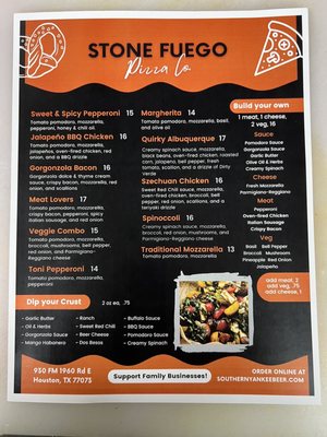 STONE FUEGO PIZZA - Updated July 2025 - 930 Fm 1960 Rd, Houston, Texas ...