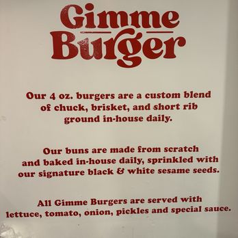 GIMME BURGER - Updated December 2025 - 62 Photos & 76 Reviews - 39 E ...