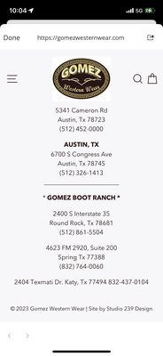 GOMEZ BOOT RANCH - Updated January 2025 - 2400 S Interstate 35, Round ...