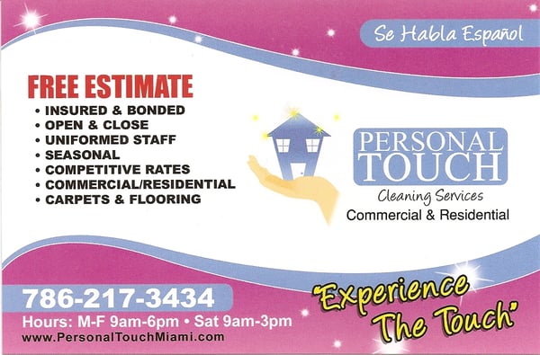 PERSONAL TOUCH CLEANING SERVICES - Updated March 2025 - 21 Reviews ...