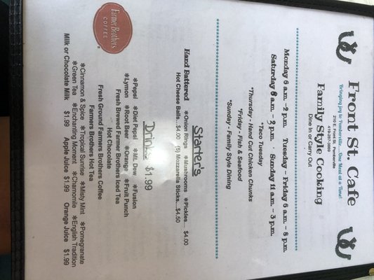 FRONT STREET CAFE - Updated October 2024 - 39 Photos - 210 E Front St ...