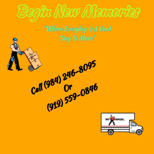 BEGIN NEW MEMORIES - Request a Quote - Raleigh, North Carolina - Movers ...